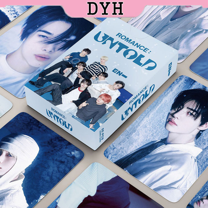 55pcs ENHYPEN LOMO Card ROMANCE:UNTOLD Album Photocard KPOP Collection ...