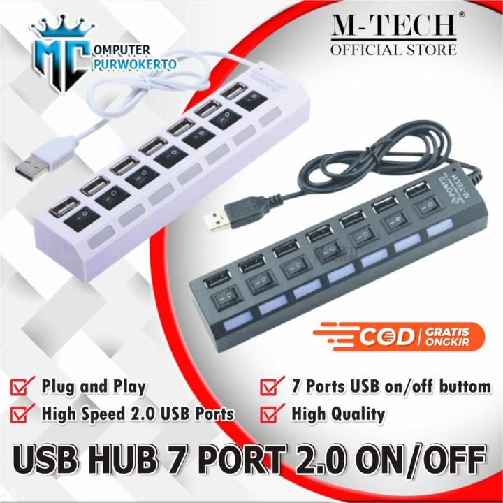 Usb Hub 7 port 7 Switch 2.0 High Speed Quality | Lazada Indonesia
