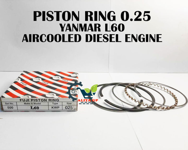 Piston Ring 0.25 For Yanmar L60 L90 Air Cooled Diesel Engine | Lazada PH