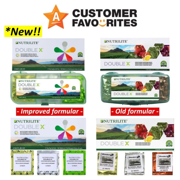 NEW Nutrilite DOUBLE X - Refill Pack / Tray 31-Day Supply Multivitamin, Multimineral ...