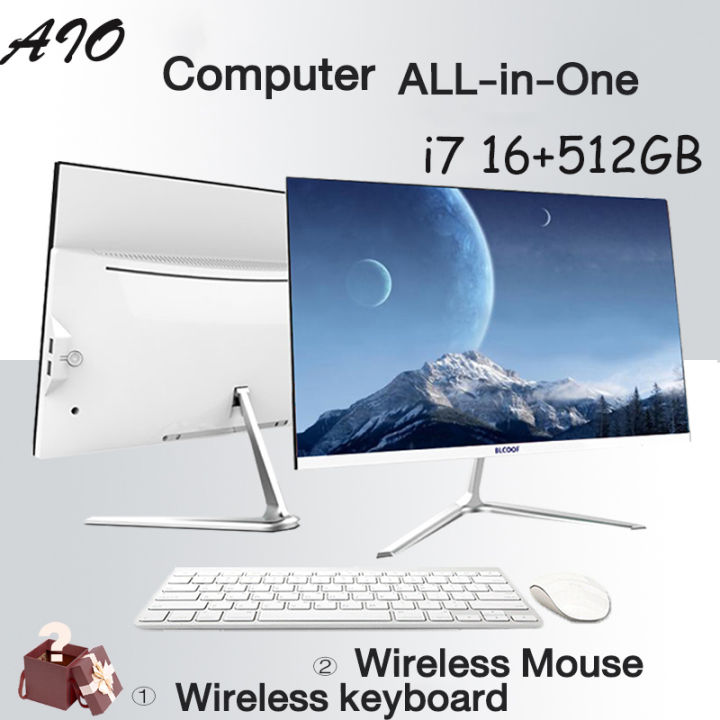 All-in-One Pc Intel Core i7-3520M 24 Inch Desktop Computer 16GB+512GB ...