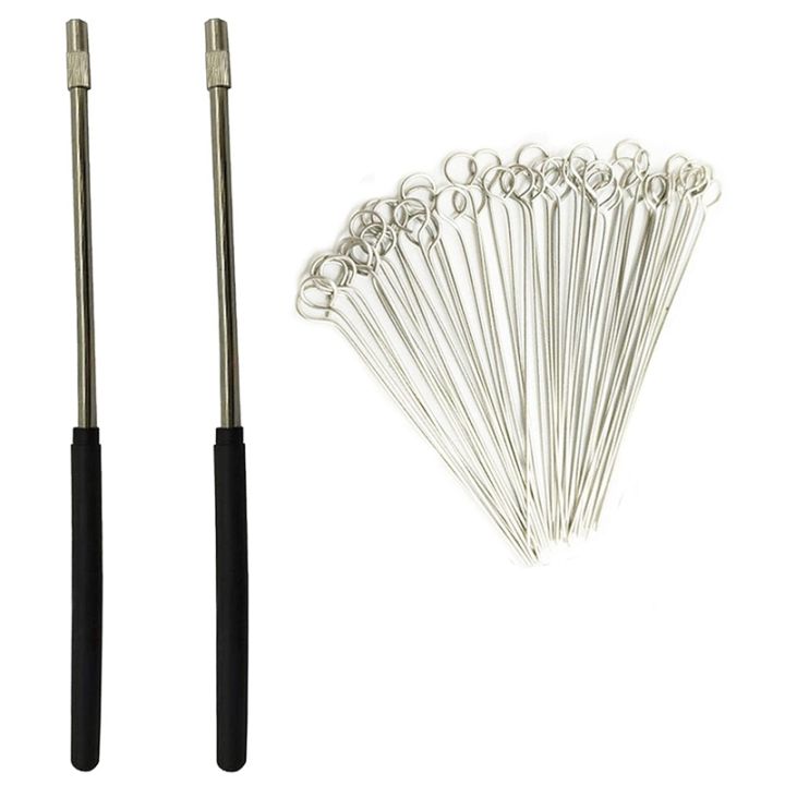 2PCS Reusable Inoculating Loop Holders with 50Pcs 10UL Nichrome Needle ...