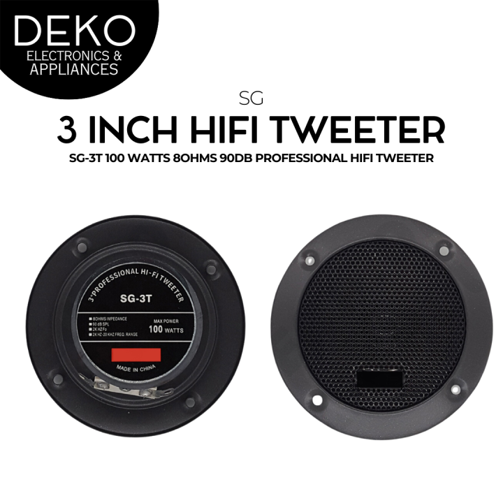 Original SG-3T 100 Watts 3 Inch Professional Hi-Fi Tweeter | Lazada PH