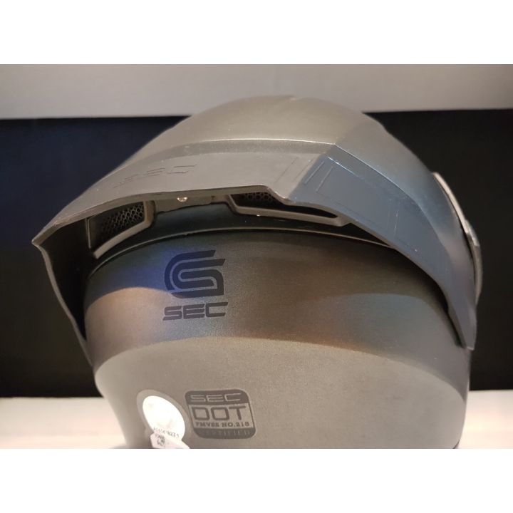 SEC Helmet Spoiler for Windstorm and Challenger Smoked and Matte black ...