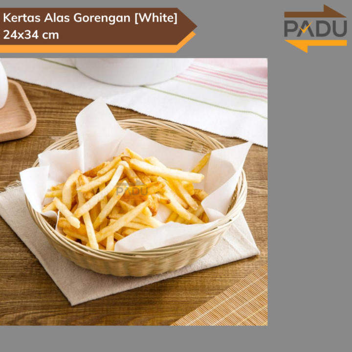 [250 Pcs] Kertas Alas Gorengan (24x34cm) - Kertas Penyerap Minyak ...