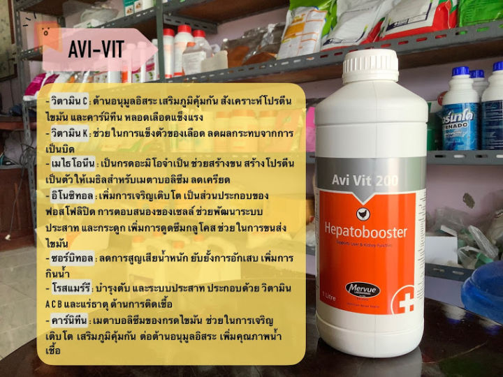 เอวิวิท 200 Avivit 200 บำรุงตับไต รังไข่ในสัตว์ปีก ไก่ เป็ด | Lazada.co.th