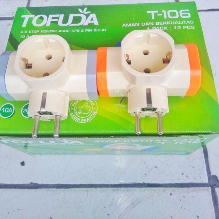 COLOKAN T ARDE MULTI 3 LUBANG CABANG STOP KONTAK | Lazada Indonesia