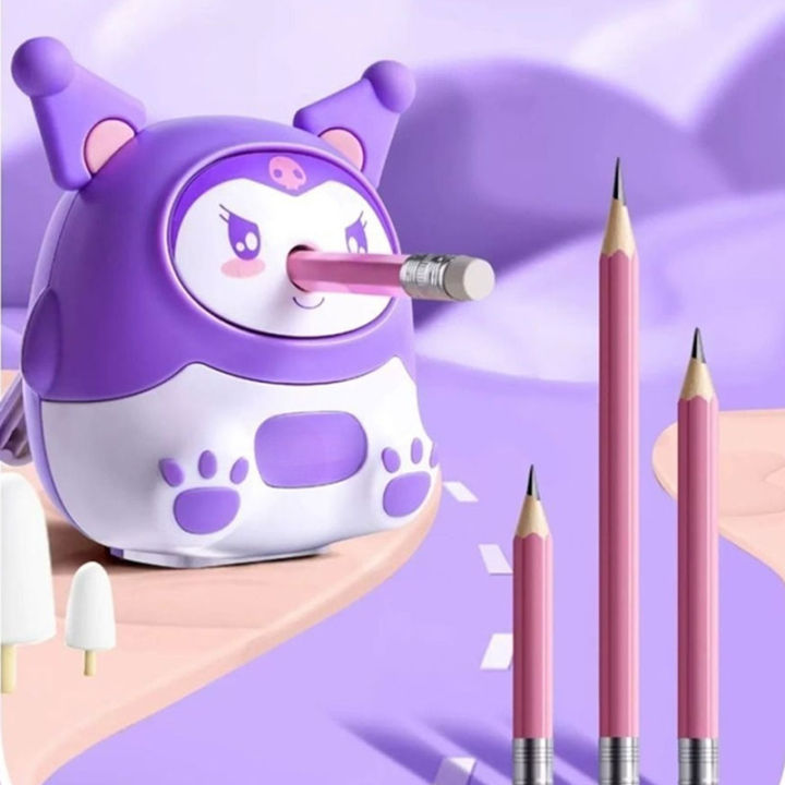 Sanrio Hand Crank Cute Kuromi Mechanical Pencil Sharpener Automatically ...