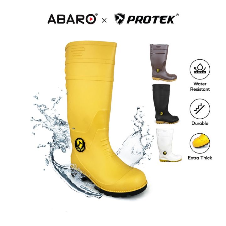 [READY STOCK] Protek / Korakoh Rain Boot Yellow Boot/ Kasut Hujan Kasut ...