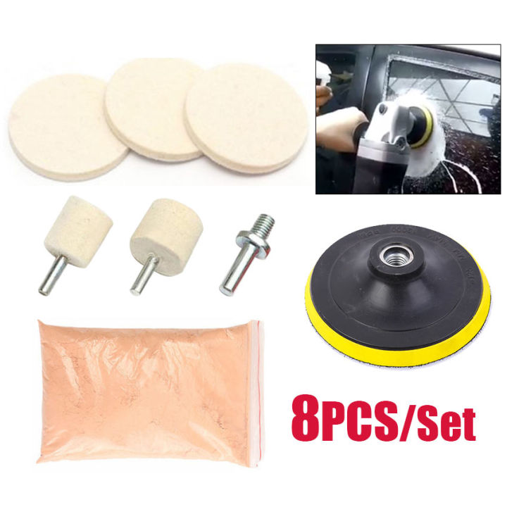 8pcs/set 3 Cerium Oxide Glass Polishing Windscreen Scratch Remover ...