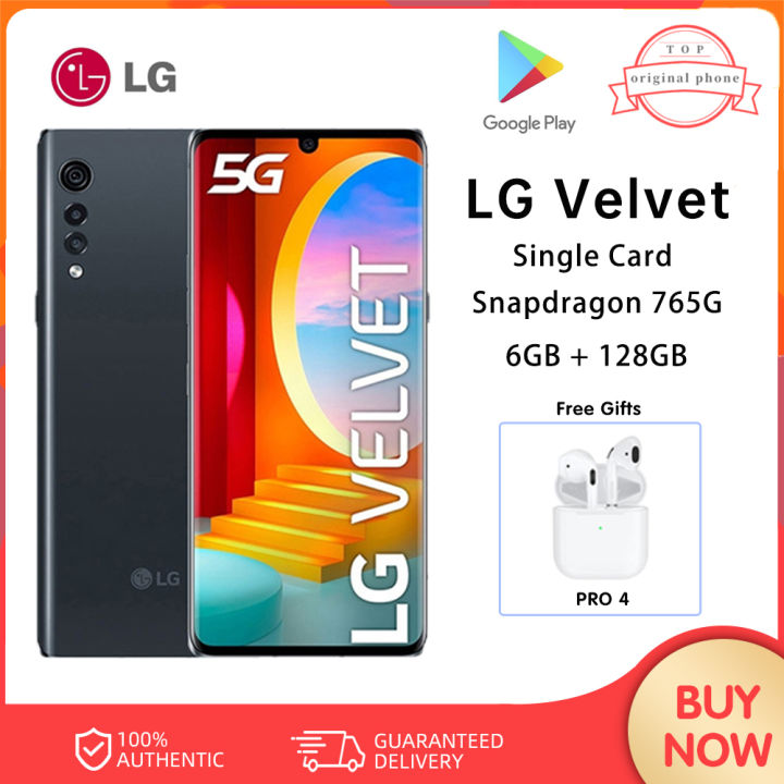LG VELVET 5G SmartPhone 8GB RAM + 128GB ROM single screen Mobile Phone ...
