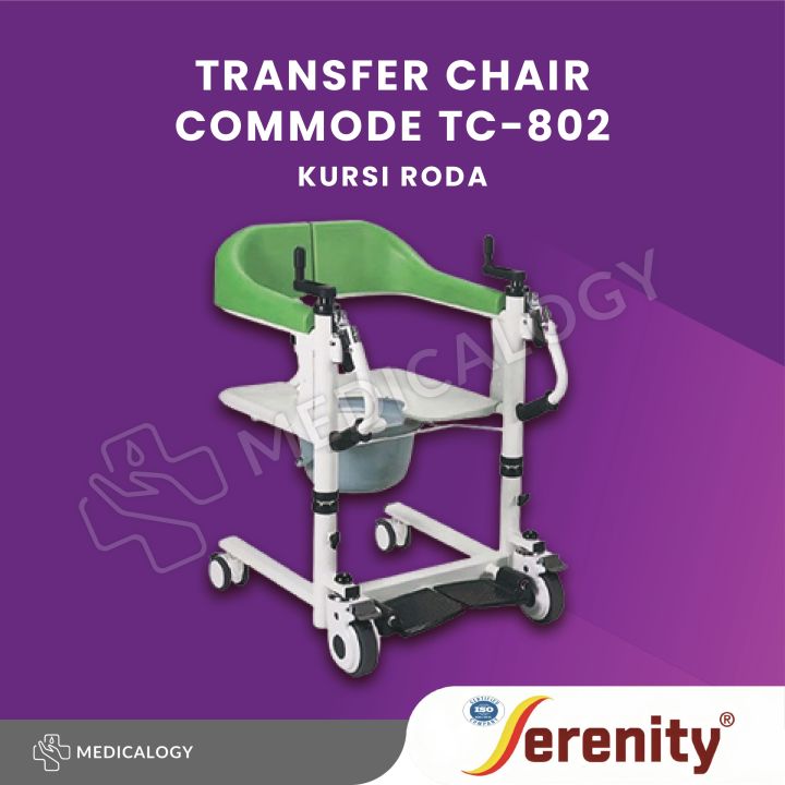 Transfer Chair Commode TC-802 Serenity / Kursi Roda Transfer Pasien TC ...