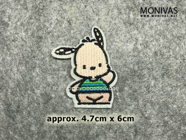 Pochacco Iron On Patch DIY Sanrio Embroidery Sewing Crafting Decoration ...