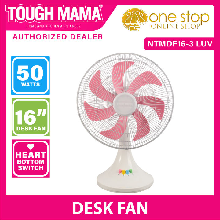 Tough Mama Original 16inches Luv Desk Fan / Electric Fan 7-Blade (PINK ...