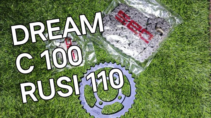 DBS & JUEN CHAIN & SPROCKET SET DREAM / C-100 /RUSI 110 (428/36/14 ...