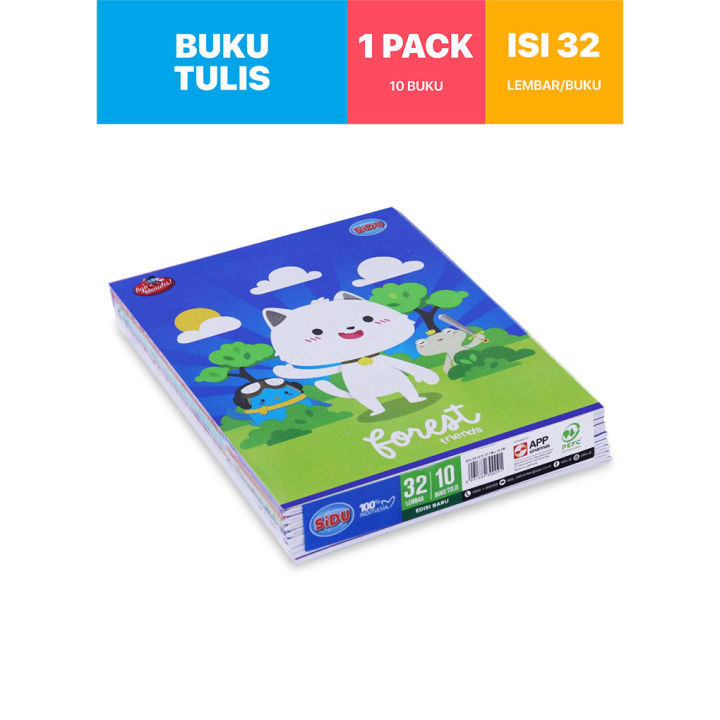 PACK BUKU TULIS SIDU ISI 32 LEMBAR ISI 10 PCS | Lazada Indonesia
