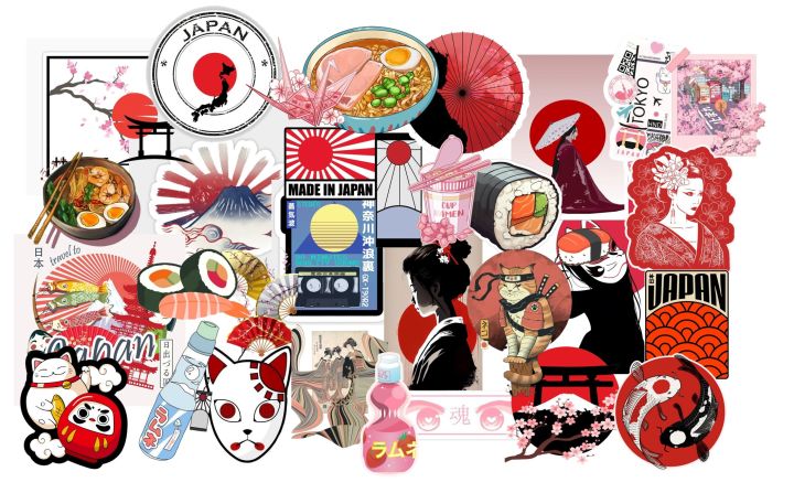 JAPAN THEMED STICKERS, WATERPROOF, VINYL | Lazada PH