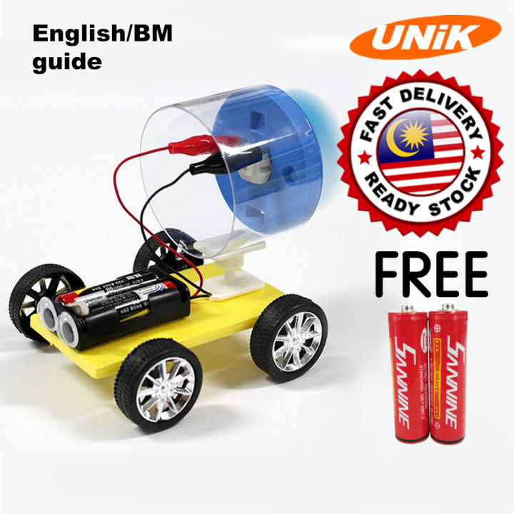 [UNIK] DIY Air Powered Car STEM Toy Science Experiment Kit for Kids ...