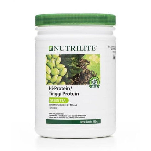 Nutrilite Hi-Protein Greentea by amway 450 gram | Lazada Indonesia