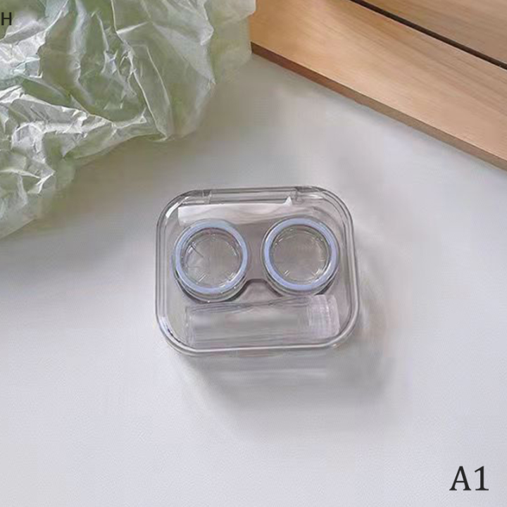 HF Cosmetic Contact Lens Box High-end Transparent Visible Cold Style ...