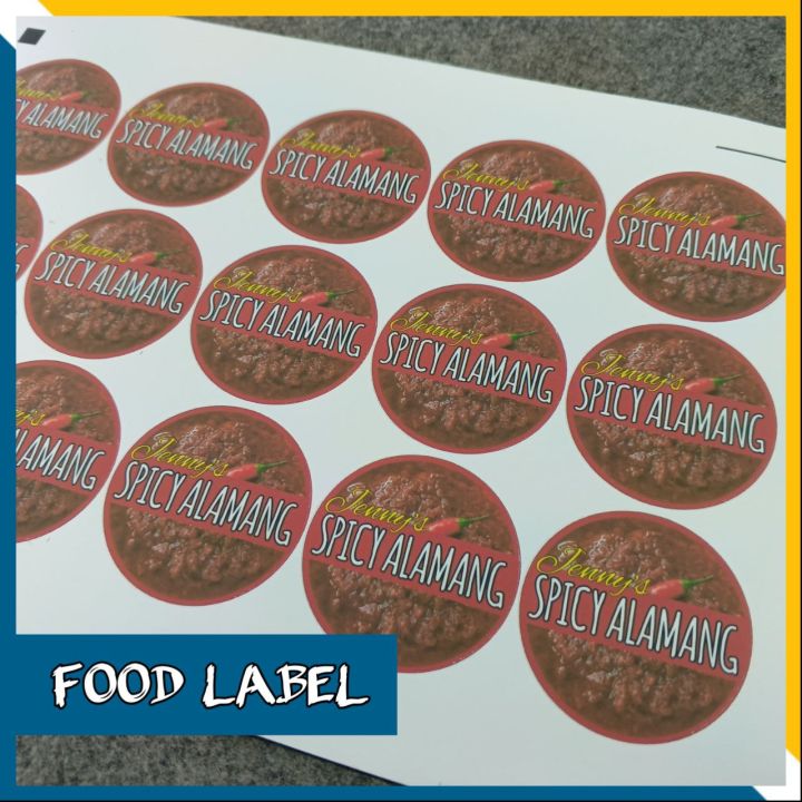 [HCD] VINYL STICKER LABEL FOR FOOD AND PRODUCTS AND CONTAINERS BOTTLES ...
