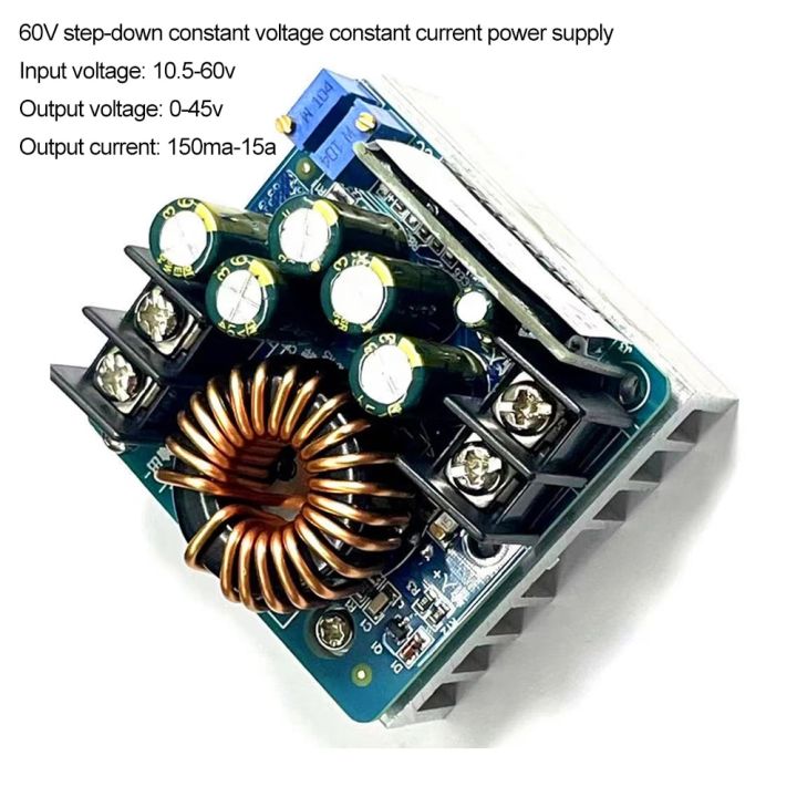 DC-DC 400W 15A High-power Step Down 12-60V to 0-45V Constant Current Adjustable Power Supply ...