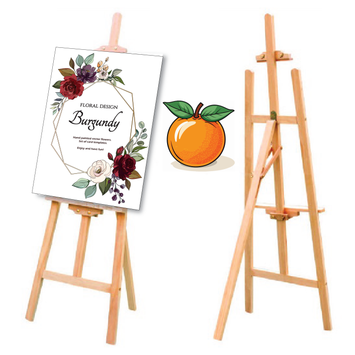 Wooden easel Drawing Painting Wooden Easel Stand 1.5M, Metal Aluminum ...