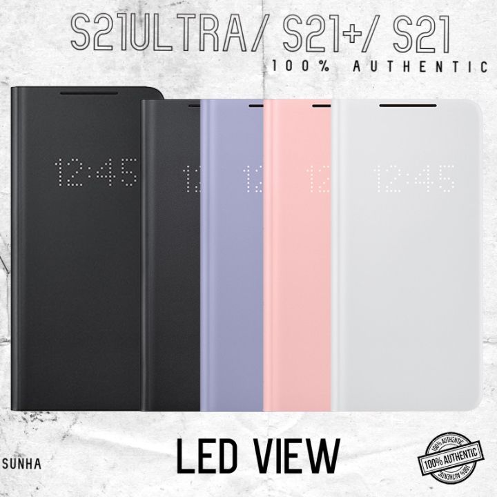 PTP013 S21 S21+ S21 Ultra 5G LED View Cover เคส ฝาพับ Samsung Galaxy ...
