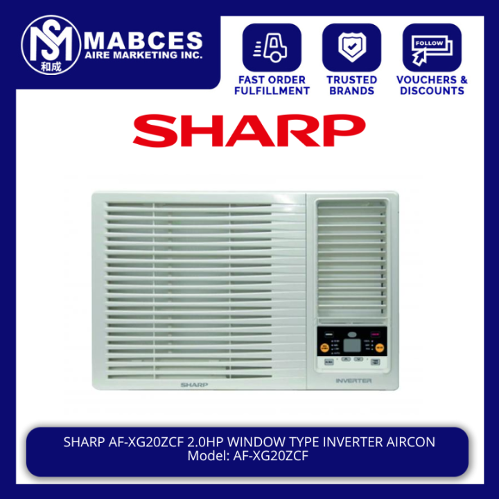 SHARP AF-XG20ZCF 2HP Window Type Inverter Aircon | Lazada PH