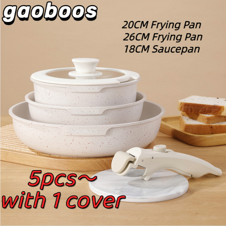 GAOBOOS stoneware cookware set kitchen frying pan non stick Original ...