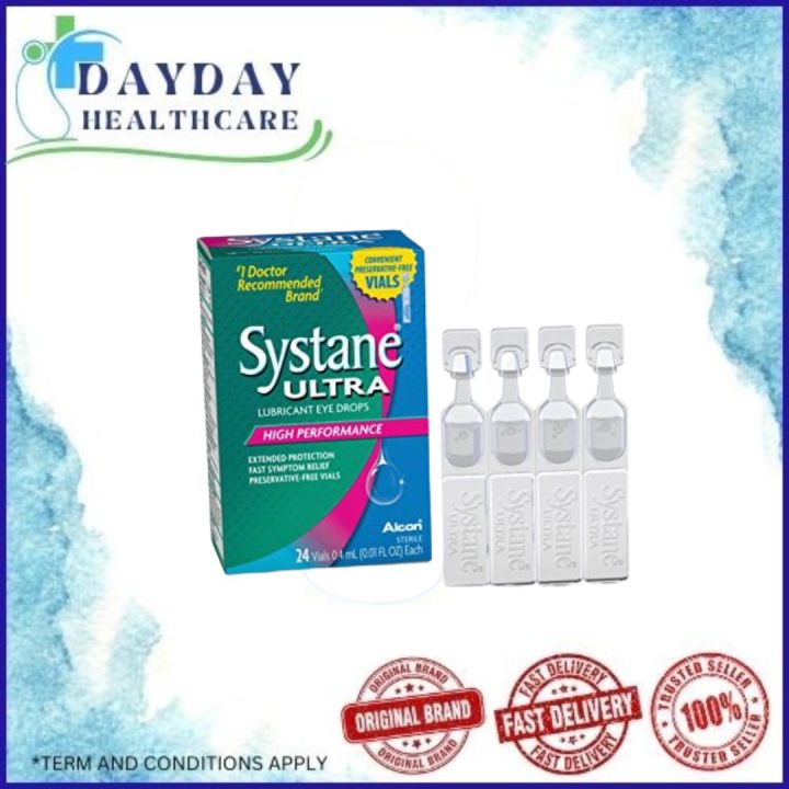 Systane ultra lubricant eye drops 24x0.5ml (UD) | Lazada