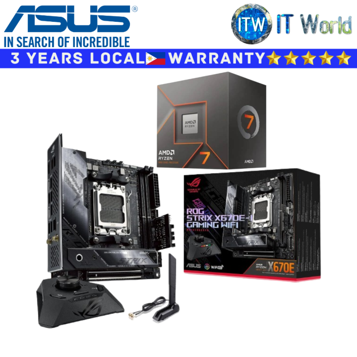Itw | ASUS Bundle Ryzen Motherboard AMD 7 8700F Processor with ROG ...