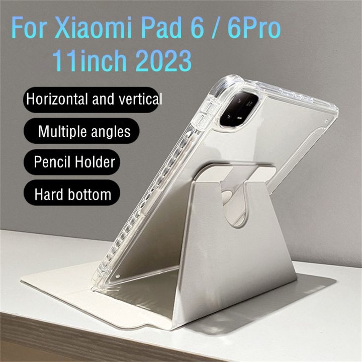 360 Rotating Case For Xiaomi Pad 6 Pro 11 inch 2023 Clear Hard ...