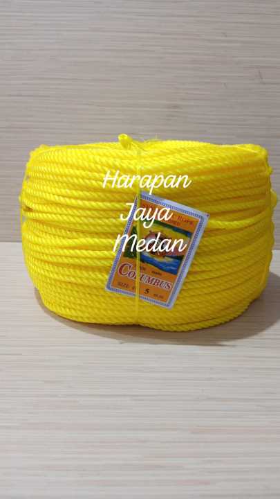 (1 ROLL) Tali Nilon Plastik Ukuran 5mm Panjang +/- 200 meter / Tali ...
