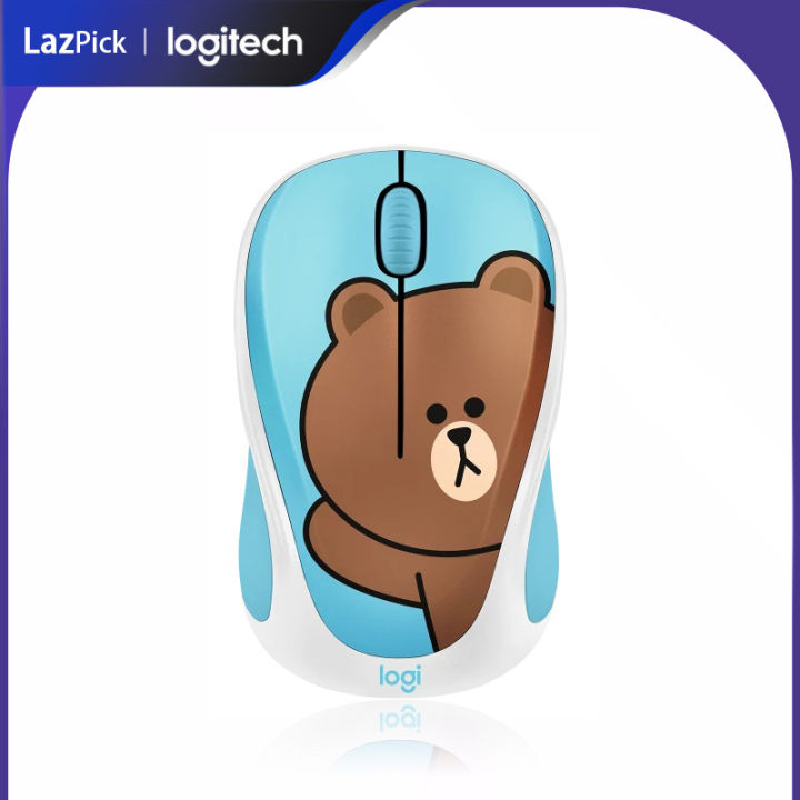 Logitech LINE Friends Wireless Mouse - Brown Bear | Lazada PH