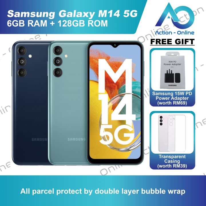 Samsung Galaxy M14 5G Smartphone (6GB RAM +128GB ROM) 1 Year Samsung ...