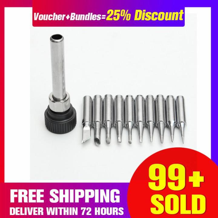 SIQIFENG 11Pcs 900M-T Soldering Iron Tip Set For Hakko Soldering Rework ...