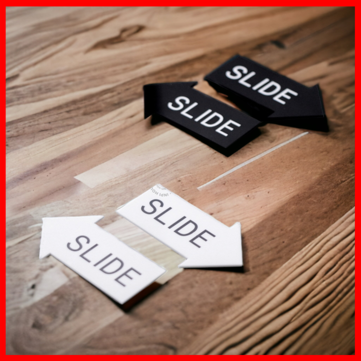 Arrow Signage Slide Door Shop Sliding Door Acrylic Slide Signage ...