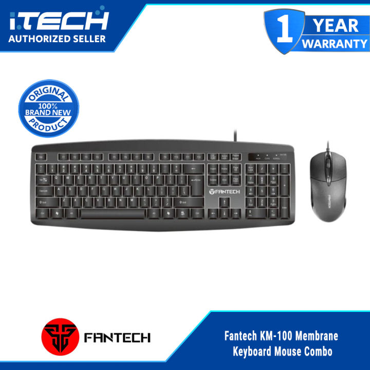 Fantech KM-100 Membrane Keyboard Mouse Combo | Lazada PH