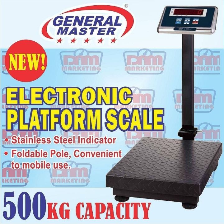 DIGITAL PLATFORM SCALE 500KG- GENERAL MASTER GM-DF500 | Lazada PH