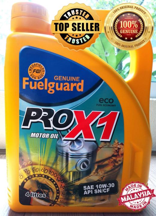 Fuelguard PRO X1 Motor Oil SAE 10W-30 AP1 SN/CF (ECO FUEL ECONOMY) (4 ...