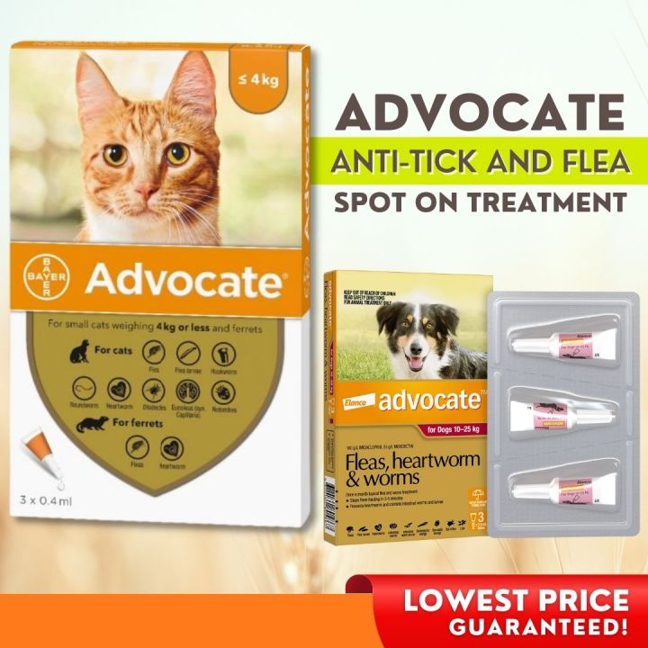 Advocate Spot on Solution with FREE Sticker Anti Tick Anti Flea for ...