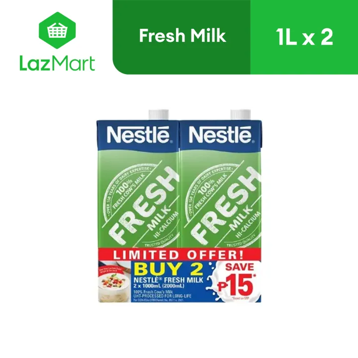 Nestle Fresh Milk 1L Buy 2 Save 15 | Lazada PH