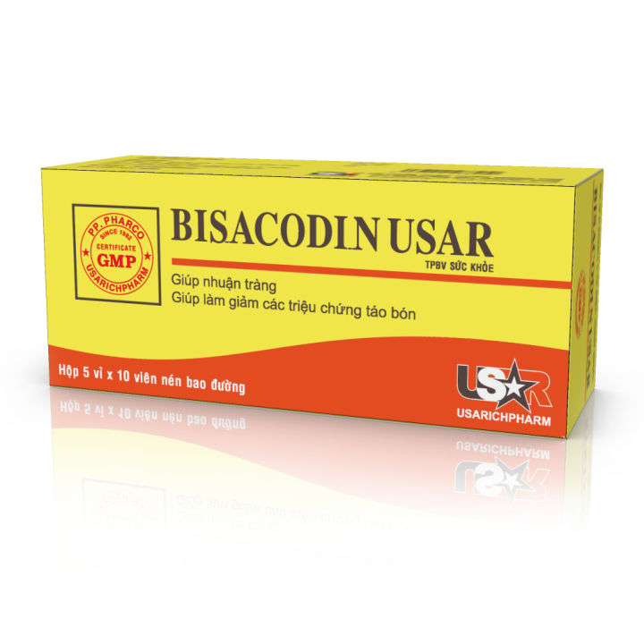 Viên uống Nhuận trường từ dược liệu tự nhiên Bis Acodi Nusar. Hộp 50 ...