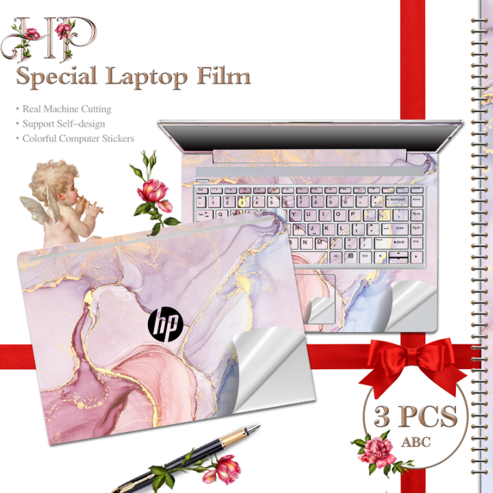 Precut Laptop Sticker Marble Cover Laptop Skin for HP Laptop 14s-cf, 14 ...