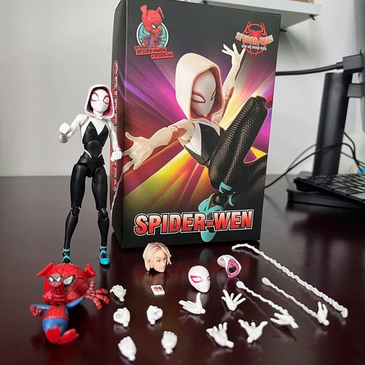 SpiderMan Super Gwen Action Figrue SHF Spider-Gwen Gwen Stacy Into The ...
