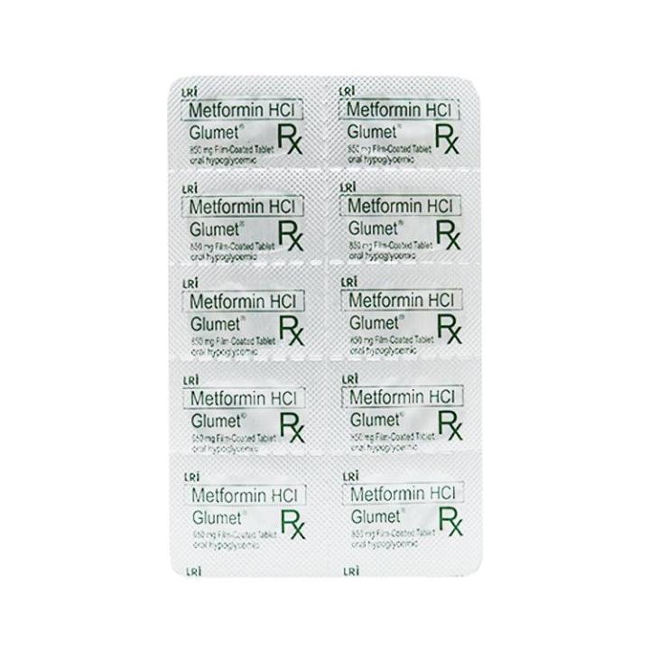 Rx: Glumet 850mg Tablet | Lazada PH