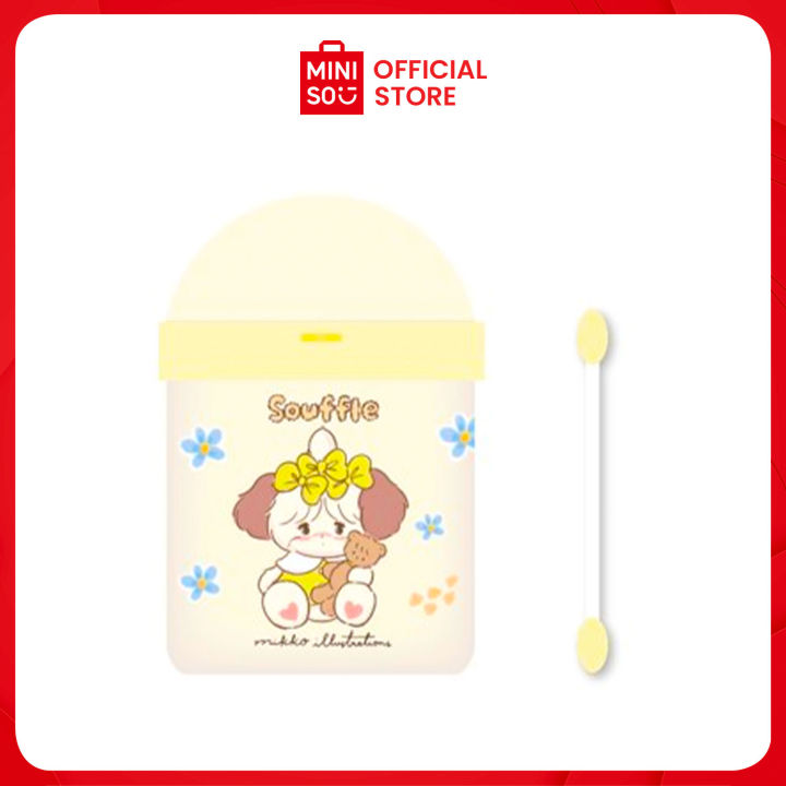 MINISO MIKKO Collection Paper Stick Colored Cotton Swabs 150 Count ...