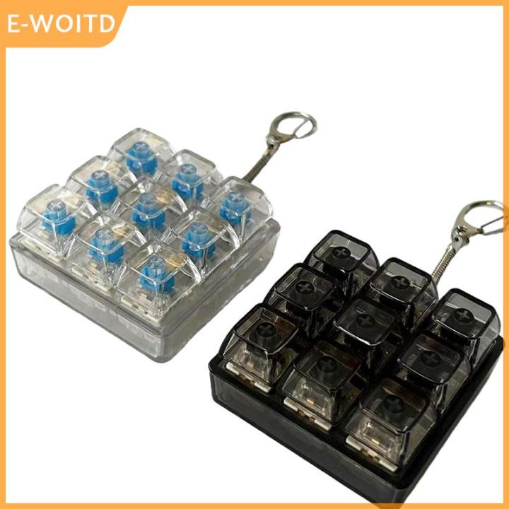 YUWO 4 9 Keys Mechanical Keyboard Axis Tester LED Keyboard Key Toy ...