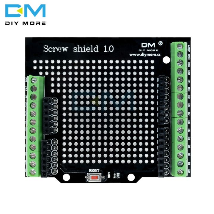Original Diymore Proto Screw Shield For Arduino Open Source Reset Button D13 Led New For